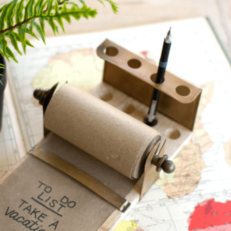 Antique Brass Mini Desk Note Roll – Homeplistic